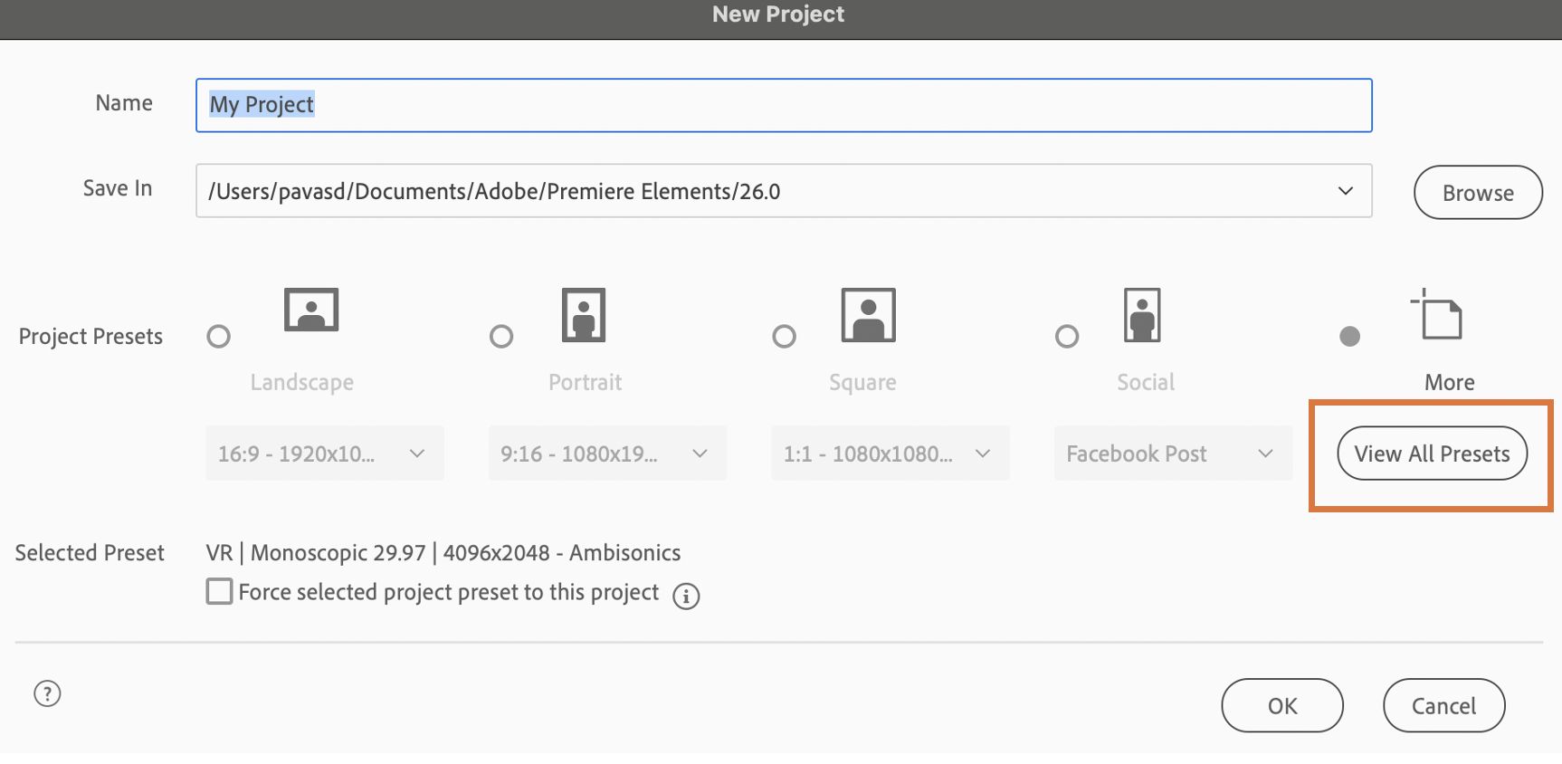 360° and VR Video Editing